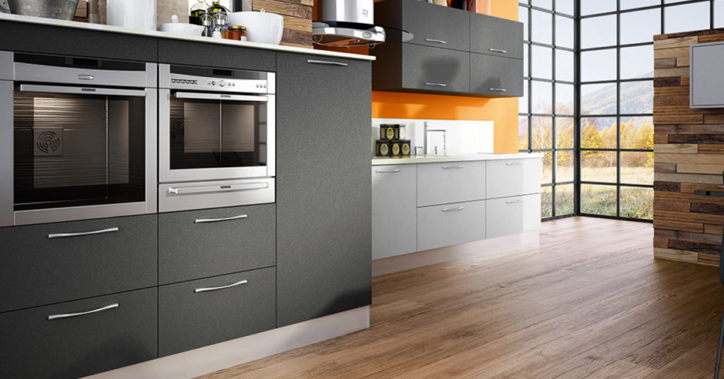 Matte Gray Kitchen Cabinets